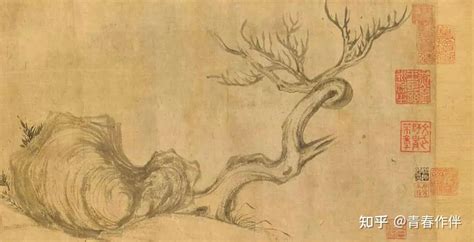 苏轼的传世画作枯木怪石图欣赏 知乎
