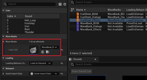 Criware Unreal Engine Atom Cue Sheet アセット