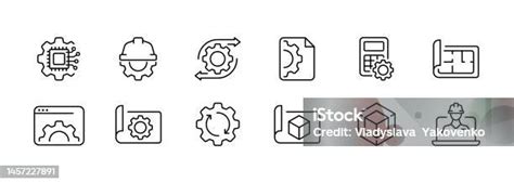 설정 설정 아이콘 제어판 큐브 계산기 스크롤 책 지침 웹 사이트 작업자 건설 설치 조정 구성 기술 개념입니다 흰색 배경에 벡터