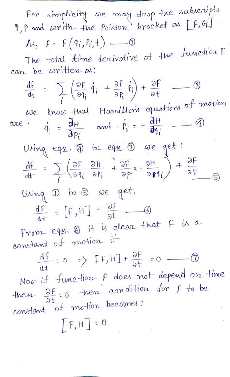Solution Poisson Bracket 8 Properties Of Poisson Bracket With Proofs