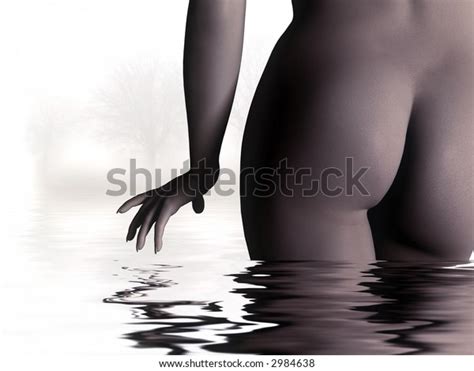 3d Rendering Naked Woman Stepping Into 스톡 일러스트 2984638 Shutterstock