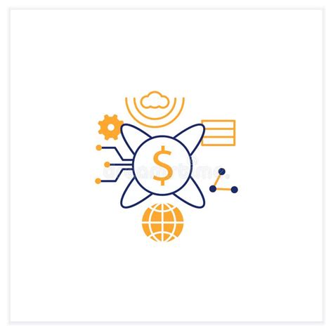 Tokenization Technologies Flat Icon Stock Vector Illustration Of