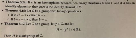 Get Answer Theorem 314 If P Is An Isomorphism Between Two Binary Structures Transtutors