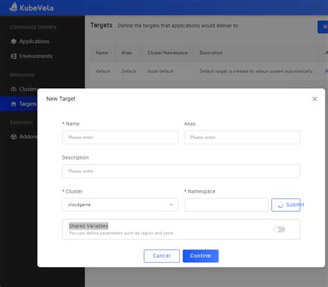 Ux Target New Namespace Problem · Issue 375 · Kubevelavelaux · Github