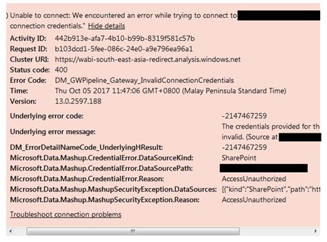 schedule refresh is not working due to invalid con microsoft fabric community