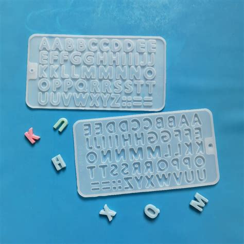 레터 번호 실리콘 금형 Diy 펜던트 수지 보석 제작 도구 수지 에폭시 금형 키체인 귀걸이 쥬얼리 수제 공예 주얼리 만들기