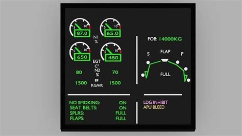 Electronic Centralised Aircraft Monitoring 3d Model 3d Model Cgtrader