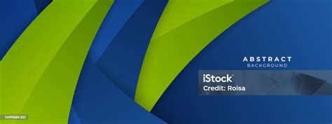 추상적인 파란색과 녹색 기하학적 모양 벡터 기술 배경 디자인 브로셔 웹사이트 전단지 기하학적 3d 모양 벽지 포스터 인증서