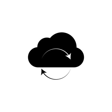 Cloud Synchronization Vector Icon Illustration 23041513 Vector Art At Vecteezy