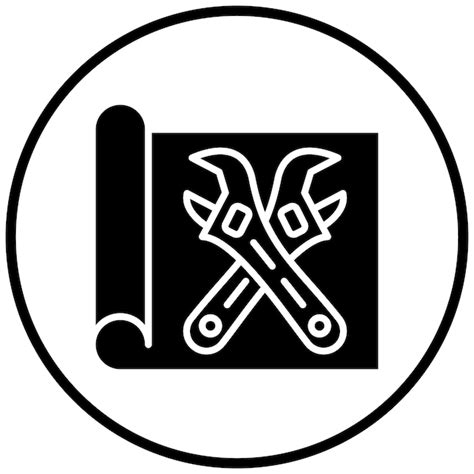 Premium Vector Construction Blueprint Icon Style