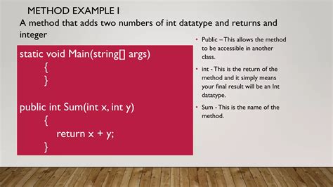 Static Methods Ppt