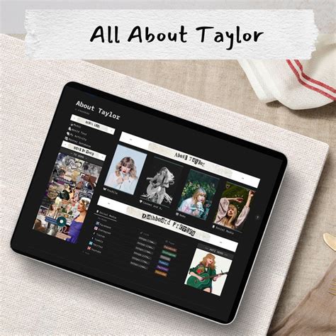 Ultimate Swiftie Notion Template Embrace The Taylor Swift Etsy
