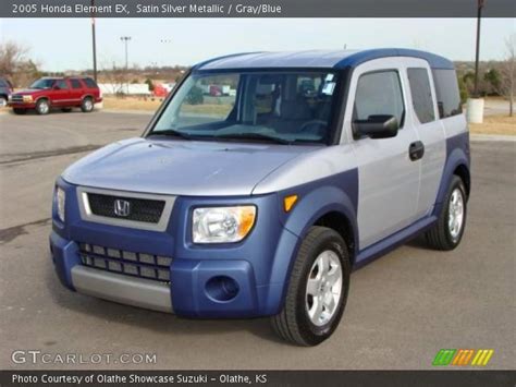 Satin Silver Metallic 2005 Honda Element Ex Grayblue Interior