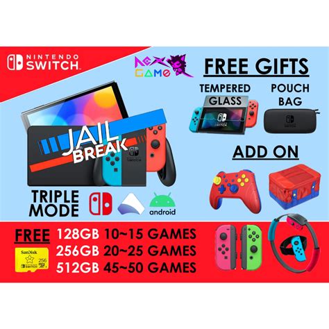 Nintendo Switch Jailbreak Triple Mod Full Set V1 V2 Lite Oled Free