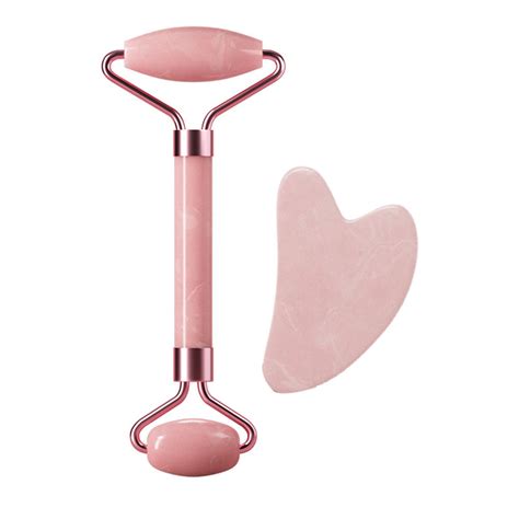 위즈템 로즈쿼츠 페이스 롤러 괄사 2종세트 위시버킷