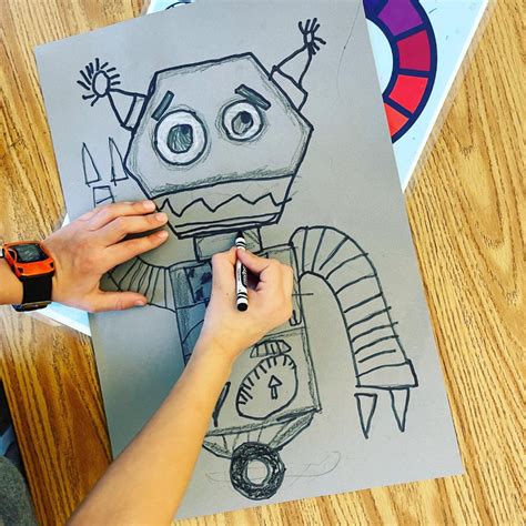 Symmetry Robots Art Activity For Elementary School Artofit