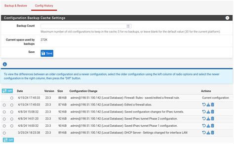 Restoring From Backups Pfsense Documentation