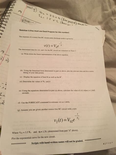 Solved Question 3 You Must Use Excel Program For This