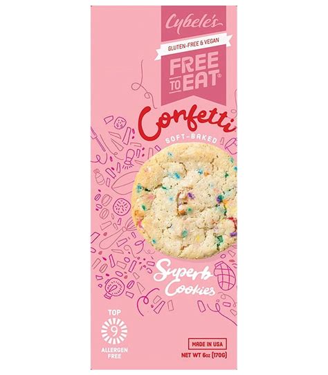 Cybeles Free To Eat Gluten Free And Vegan Soft Baked Confetti Cookies