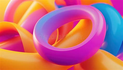 Digital Rendering Of Abstract Twist Curve Geometry Showcasing Intricate And Unique Designs