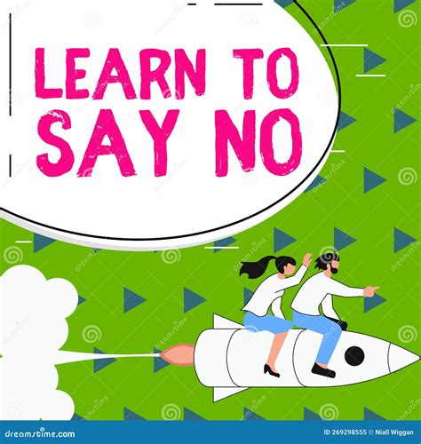 Inspiration Showing Sign Learn To Say No Conceptual Photo Dont