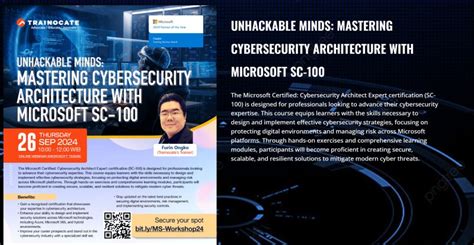 Furin Ongko On Linkedin Trainocate Microsoft Security Learning Indonesia Webinar