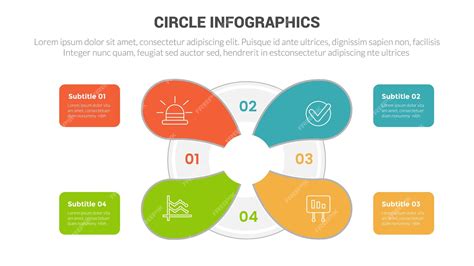 Premium Vector Circle Base Infographics Template Diagram Banner With Center Circular Main