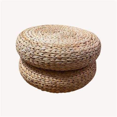 Ikea Alseda Rattan Ottoman Aptdeco
