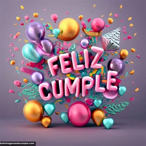 20 Imágenes De Feliz Cumple Gratis Para Descargar Diseño De Tarjeta De Cumpleaños En 3d