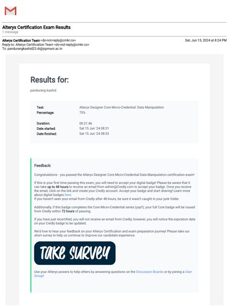 Alteryx Certification Exam Results Pdf Sat Cyberspace