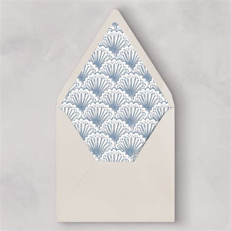Scallop Pattern Envelope Liners Tuesday Grace Designs