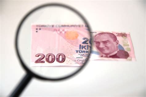 Banknotes Spread Out On A Table With A Calculator And A Magnifying Glass Stock Image Image Of