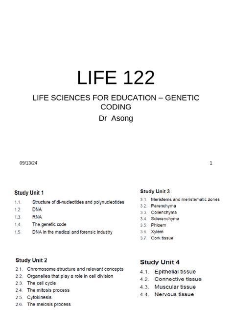 Life122 Lecture 8 Dna Coding Pdf Dna Rna