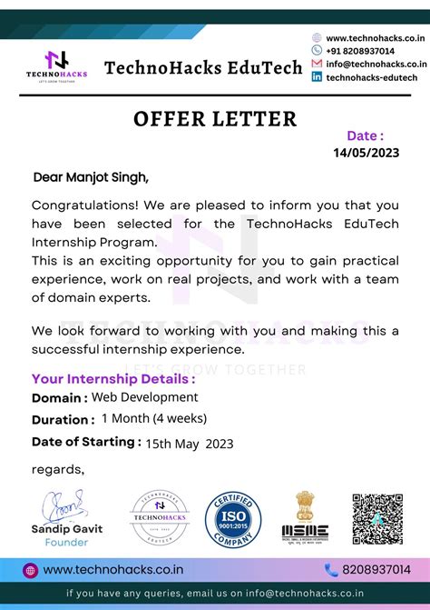 Manjot Singh On Linkedin Internship Webdeveloper