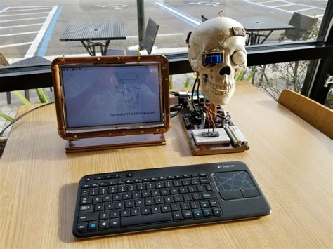 Off The Shelf Hacker Building The Skull Top Computer Monitor The New Stack