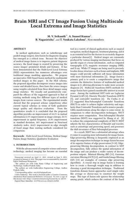 pdf brain mri and ct image fusion using multiscale local extrema and