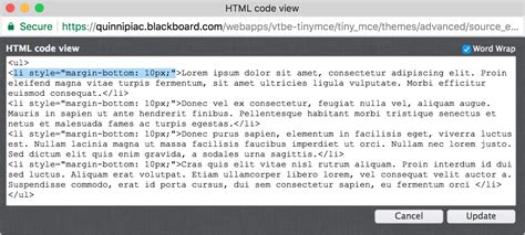 Blackboard Adjusting Line And Paragraph Spacing In Blackboard Learn