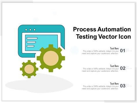 Process Automation Testing Vector Icon Ppt PowerPoint Presentation File Ideas PDF