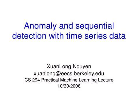 ppt anomaly and sequential detection with time series data powerpoint presentation id 1195943