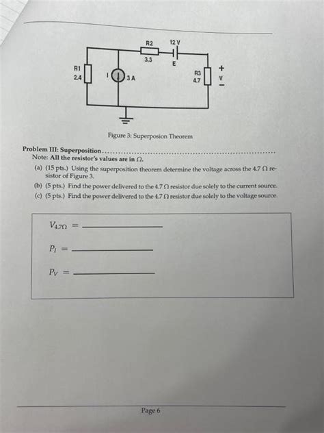 Solved Figure 3 Superposion Theorem Problem Iii