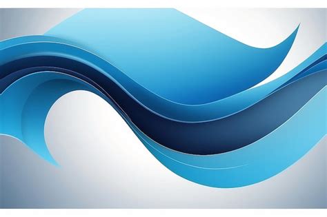 Premium Photo Modern Blue Smooth Flowing Background Wave Design