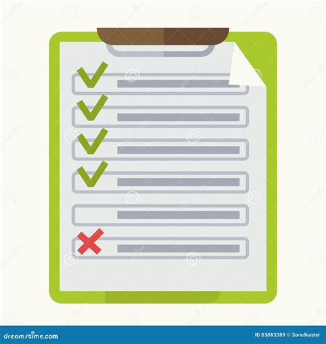 Check List Marks On Notepad Vector Icon Stock Vector Illustration Of Pencil List
