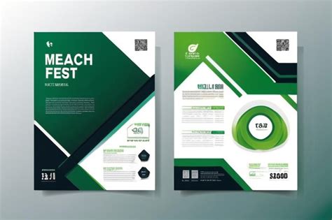 기업 현대 브로셔 무료 벡터