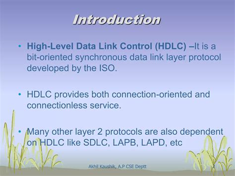 Hdlc And Basic Protocols Pptx