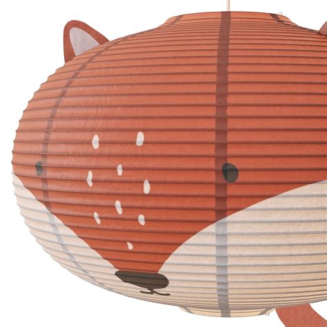 HM Home Rice Paper Lamp Shade Fox 3D Model For VRay Corona