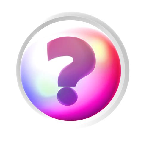 Question Mark Symbol Colorful Game Button 20967758 Png