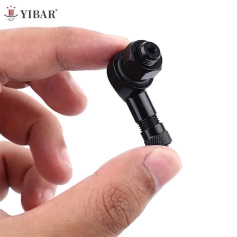 오토바이 림 타이어 액세서리 휠 예비 부품 금속 밸브 엘보 90 도 각도 오토바이 휠 타이어 밸브 스템 부품 1pc