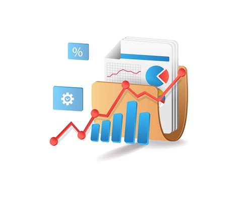premium vector analysis of business data development