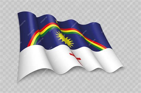 La Bandera Que Agita Realista 3d De Pernambuco Es Un Estado De Brasil
