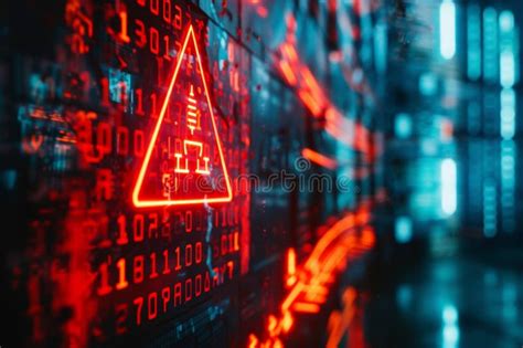 Ransomware Malware Attack Data Breach System Hacked Warning Sign Internet Security Protection